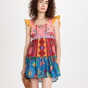 FARM Rio | Dresses | Farm Rio Embroidered Mini Dress | Poshmark